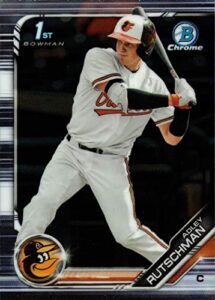 2019 bowman chrome draft picks baseball #bdc-1 adley rutschman pre-rookie card - 1st bowman chrome card