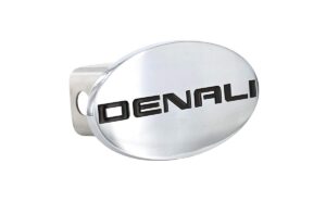 denali wordmark gmc chrome plated trailer hitch cover plug 2 inch post