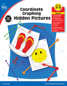 carson dellosa | coordinate graphing hidden pictures workbook | grades 3–5, printable