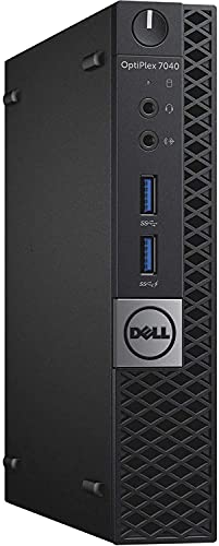 DELL OPTIPLEX 7040 6th Gen Micro Business Desktop Computer, Intel Quad Core i5 6400T up to 2.8GHz, 16G DDR4, 512G SSD, WiFi,HDMI, DP, Win 10 64-Bit Supports EN/ES/FR(CI5)(Renewed)