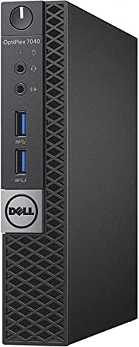 DELL OPTIPLEX 7040 6th Gen Micro Business Desktop Computer, Intel Quad Core i5 6400T up to 2.8GHz, 16G DDR4, 512G SSD, WiFi,HDMI, DP, Win 10 64-Bit Supports EN/ES/FR(CI5)(Renewed)