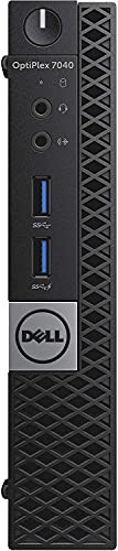 DELL OPTIPLEX 7040 6th Gen Micro Business Desktop Computer, Intel Quad Core i5 6400T up to 2.8GHz, 16G DDR4, 512G SSD, WiFi,HDMI, DP, Win 10 64-Bit Supports EN/ES/FR(CI5)(Renewed)