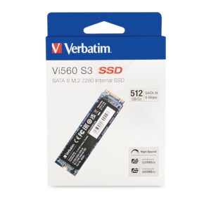 Verbatim 512GB SSD Vi560 Internal Solid State Hard Drive 3D NAND SATA III M.2 2280