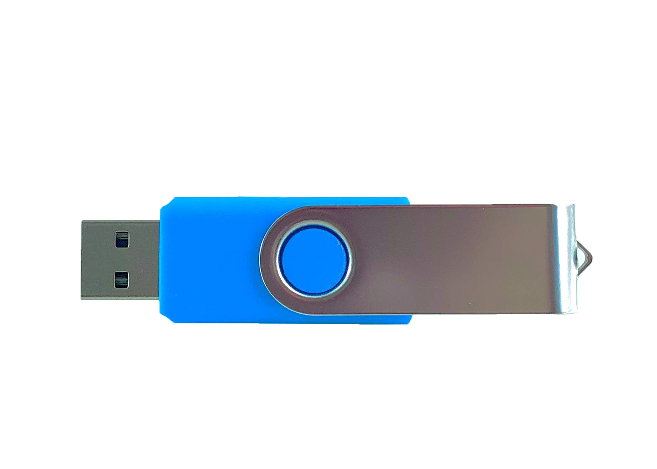 4GB Flash Drives Bulk 2 Pack USB 2.0 Blue Memory Drive Bundle with (2) Everything But Stromboli Lanyards and (3) White Labels for USB Drive