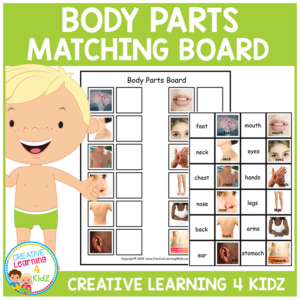 body part matching board