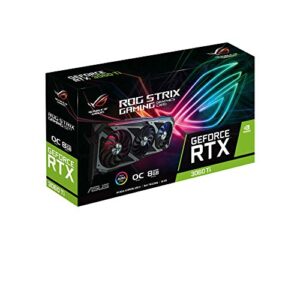 ASUS ROG STRIX NVIDIA GeForce RTX 3060 Ti OC Edition Gaming Graphics Card (PCIe 4.0, 8GB GDDR6, HDMI 2.1, DisplayPort 1.4a, Axial-Tech Fan Design, 2.9-Slot, Super Alloy Power II, GPU Tweak II)