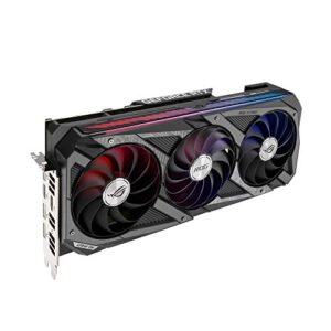 ASUS ROG STRIX NVIDIA GeForce RTX 3060 Ti OC Edition Gaming Graphics Card (PCIe 4.0, 8GB GDDR6, HDMI 2.1, DisplayPort 1.4a, Axial-Tech Fan Design, 2.9-Slot, Super Alloy Power II, GPU Tweak II)