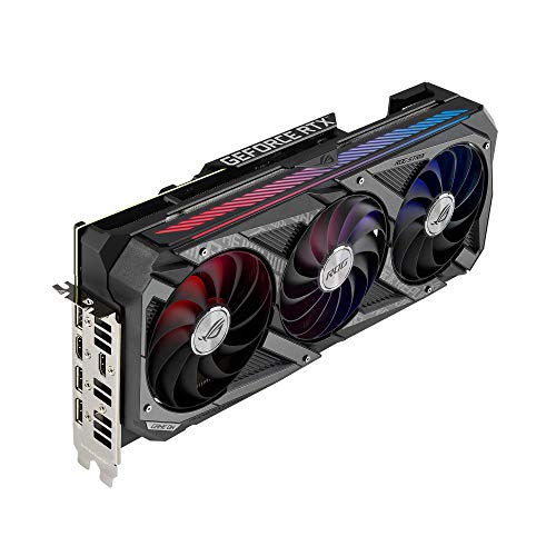 ASUS ROG STRIX NVIDIA GeForce RTX 3060 Ti OC Edition Gaming Graphics Card (PCIe 4.0, 8GB GDDR6, HDMI 2.1, DisplayPort 1.4a, Axial-Tech Fan Design, 2.9-Slot, Super Alloy Power II, GPU Tweak II)