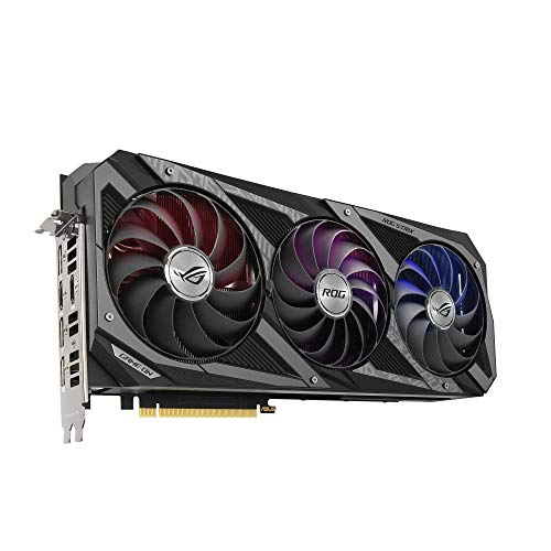 ASUS ROG STRIX NVIDIA GeForce RTX 3060 Ti OC Edition Gaming Graphics Card (PCIe 4.0, 8GB GDDR6, HDMI 2.1, DisplayPort 1.4a, Axial-Tech Fan Design, 2.9-Slot, Super Alloy Power II, GPU Tweak II)