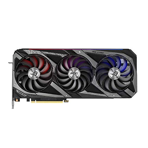 ASUS ROG STRIX NVIDIA GeForce RTX 3060 Ti OC Edition Gaming Graphics Card (PCIe 4.0, 8GB GDDR6, HDMI 2.1, DisplayPort 1.4a, Axial-Tech Fan Design, 2.9-Slot, Super Alloy Power II, GPU Tweak II)