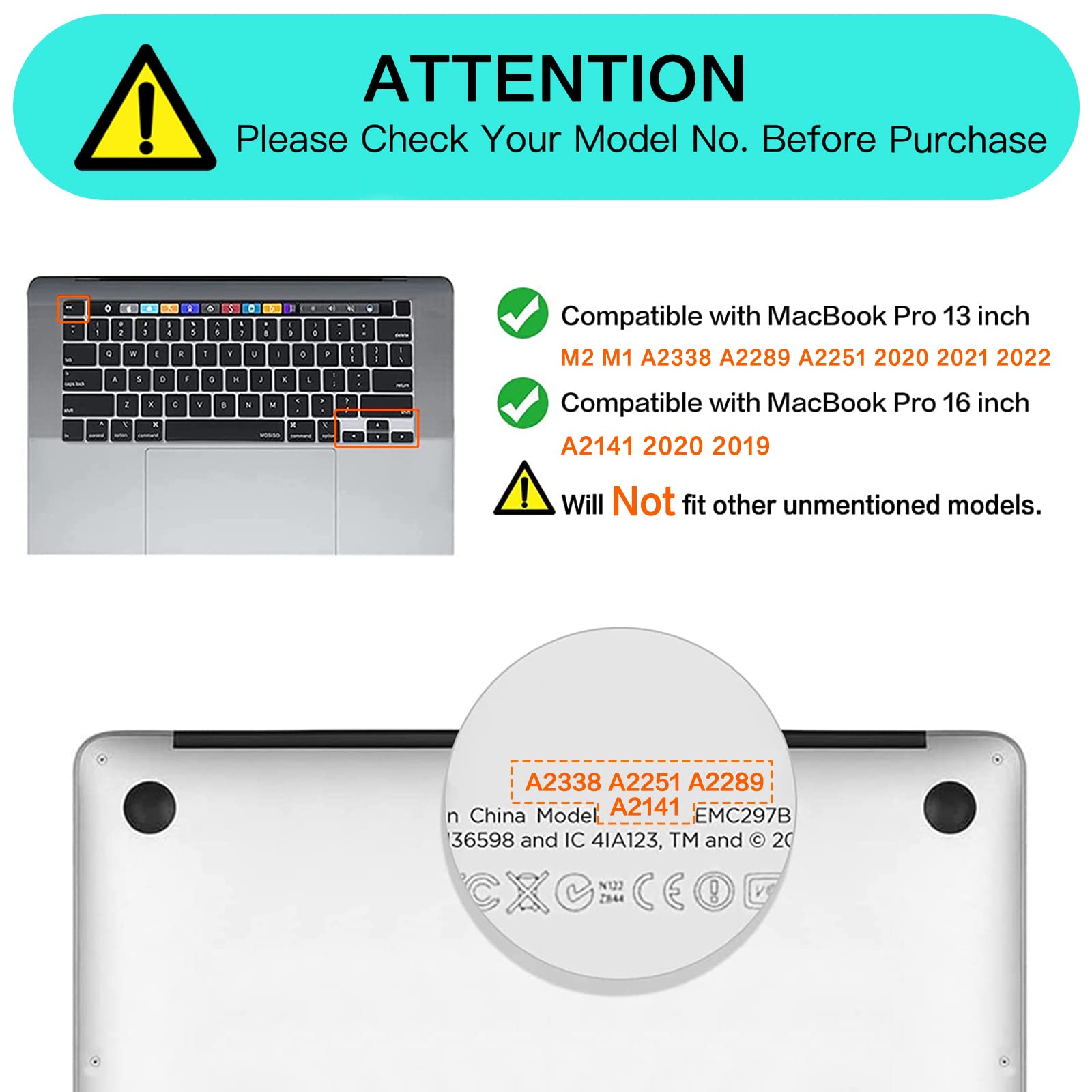 MOSISO Keyboard Cover Silicone Skin Compatible with MacBook Pro 13 inch M2 2023, 2022, 2021 2020 M1 A2338 A2289 A2251 & Compatible with MacBook Pro 16 inch 2020 2019 A2141 Touch ID, Colorful Clouds