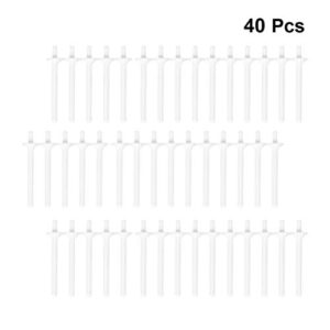 HEALLILY Nose Wax Applicator Sticks Spatulas for Nostril Nasal Cleaning Ear Hairs Eyebrow Facial Hair Removal Tools 40Pcs