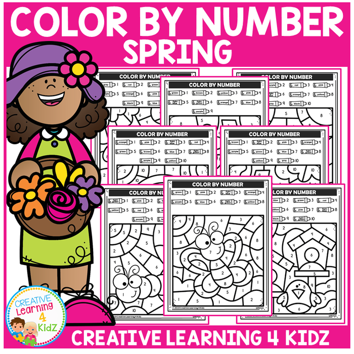 Color By Number Spring