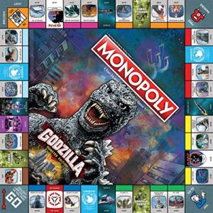 Monopoly: Godzilla | Based on Classic Monster Movie Franchise Godzilla | Collectible Monopoly Game Featuring Familiar Locations and Iconic Kaiju Monsters