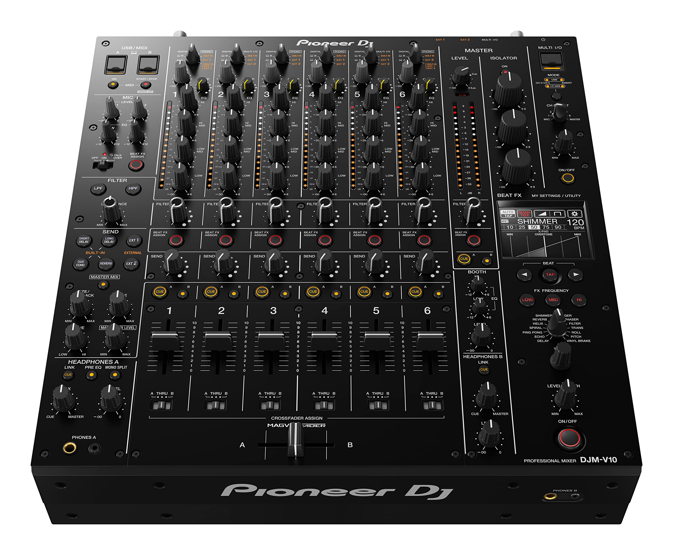 Pioneer DJ DJM-V10 6-channel DJ Mixer