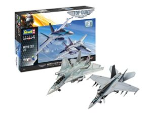 revell rv05677 top gun 2 movie set maverick plastic model kit, unpainted