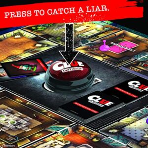 Hasbro Gaming Clue Liars Edition Board Game; Murder Mystery Game for Kids 8 and Up; Expose Dishonest Detectives with The Liar Button