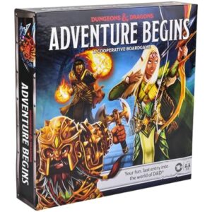 Dungeons & Dragons Adventure Begins, Cooperative Fantasy Board Game, Fast Entry to The World of D&D, Family Game for 2-4 Players, 10 and Up