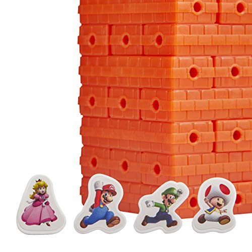 Hasbro Jenga: Super Mario Edition Game, Block Stacking Tower Game for Super Mario Fans, Ages 8 and Up (Amazon Exclusive)