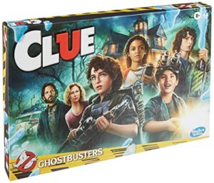 hasbro gaming clue: ghostbusters edition game, cooperative board game for kids ages 8 and up; players can team up to battle ghosts