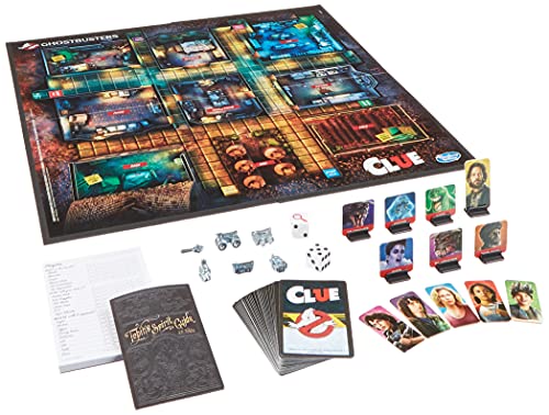 Hasbro Gaming Clue: Ghostbusters Edition Game, Cooperative Board Game for Kids Ages 8 and Up; Players Can Team Up to Battle Ghosts