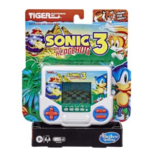 Hasbro Gaming Tiger Sonic The Hedgehog 3 Electronic LCD Video Game, Retro-Inspired Edition, Handheld 1-Player, Ages 8 and Up