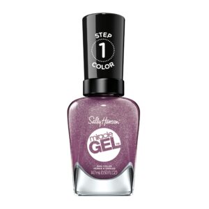 sally hansen miracle gel nail polish, shade metro midnight #564