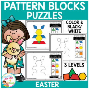 pattern block puzzles easter