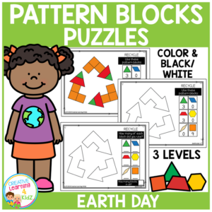 pattern block puzzles earth day