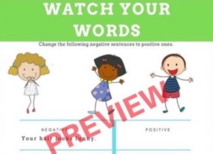 watch your words worksheet