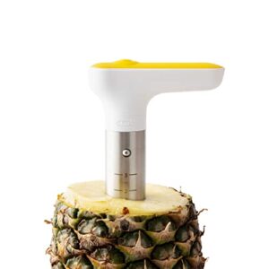 Chef'n Twist'n Core Pineapple Corer Tool, Double Edged Blade, Yellow