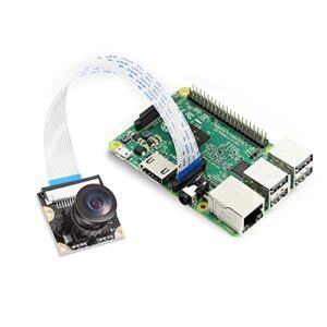 for Raspberry Pi Zero Camera Module 160 FOV 5MP Fisheye Lens Camera Wide Angle 160 Degree OV5647 1080P Sensor HD Video Webcam with Zero Cable for Raspberry Pi Model 4/3 B/B+ A+ RPi 2/1/zero/zero W