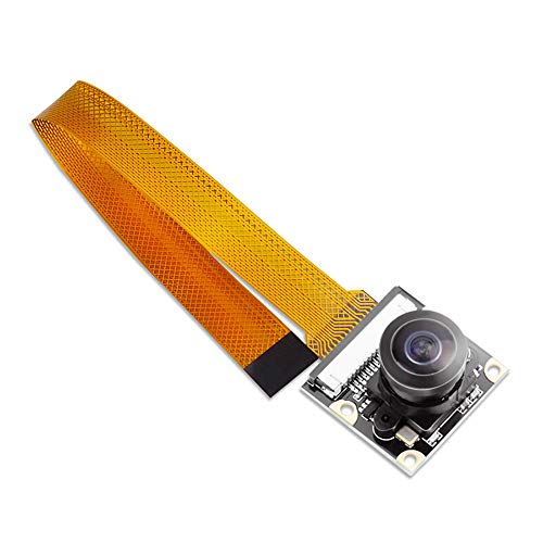 for Raspberry Pi Zero Camera Module 160 FOV 5MP Fisheye Lens Camera Wide Angle 160 Degree OV5647 1080P Sensor HD Video Webcam with Zero Cable for Raspberry Pi Model 4/3 B/B+ A+ RPi 2/1/zero/zero W