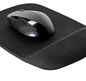 STAPLES 24339943 Mouse Pad with Gel Wrist Rest Black (53326)