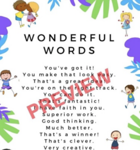 wonderful words poster