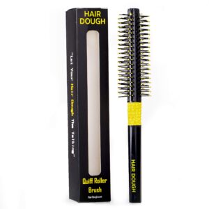 Hair Dough Quiff Roller Round Brush, Small is perfect to Style and Add Volume to any Short Hair, Roller Brush works great with Wax, Clay, Beard Balm, Pomade.