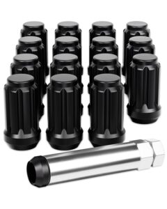 orion motor tech m10x1.25 lug nuts, atv lug nuts compatible with honda kawasaki suzuki yamaha can-am bombardier arctic cat, 10mmx1.25 wheel lug nuts, set of 16