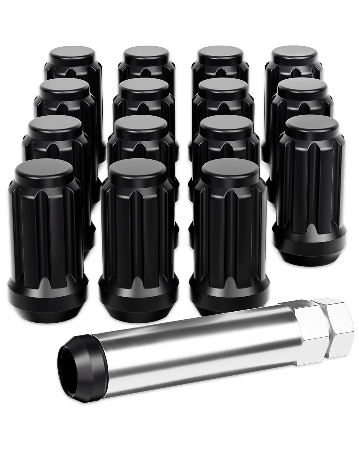 Orion Motor Tech M10x1.25 Lug Nuts, ATV Lug Nuts Compatible with Honda Kawasaki Suzuki Yamaha Can-Am Bombardier Arctic Cat, 10mmx1.25 Wheel Lug Nuts, Set of 16