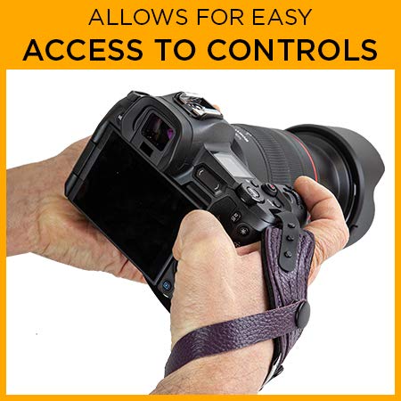 SPIDER HOLSTER – SpiderPro Camera Hand Strap v2 with Snap Assembly and Optional Wrist Strap – DSLR and Mirrorless Compatible (Dark Blue)