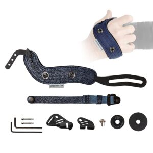 SPIDER HOLSTER – SpiderPro Camera Hand Strap v2 with Snap Assembly and Optional Wrist Strap – DSLR and Mirrorless Compatible (Dark Blue)