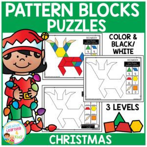 pattern block puzzles christmas