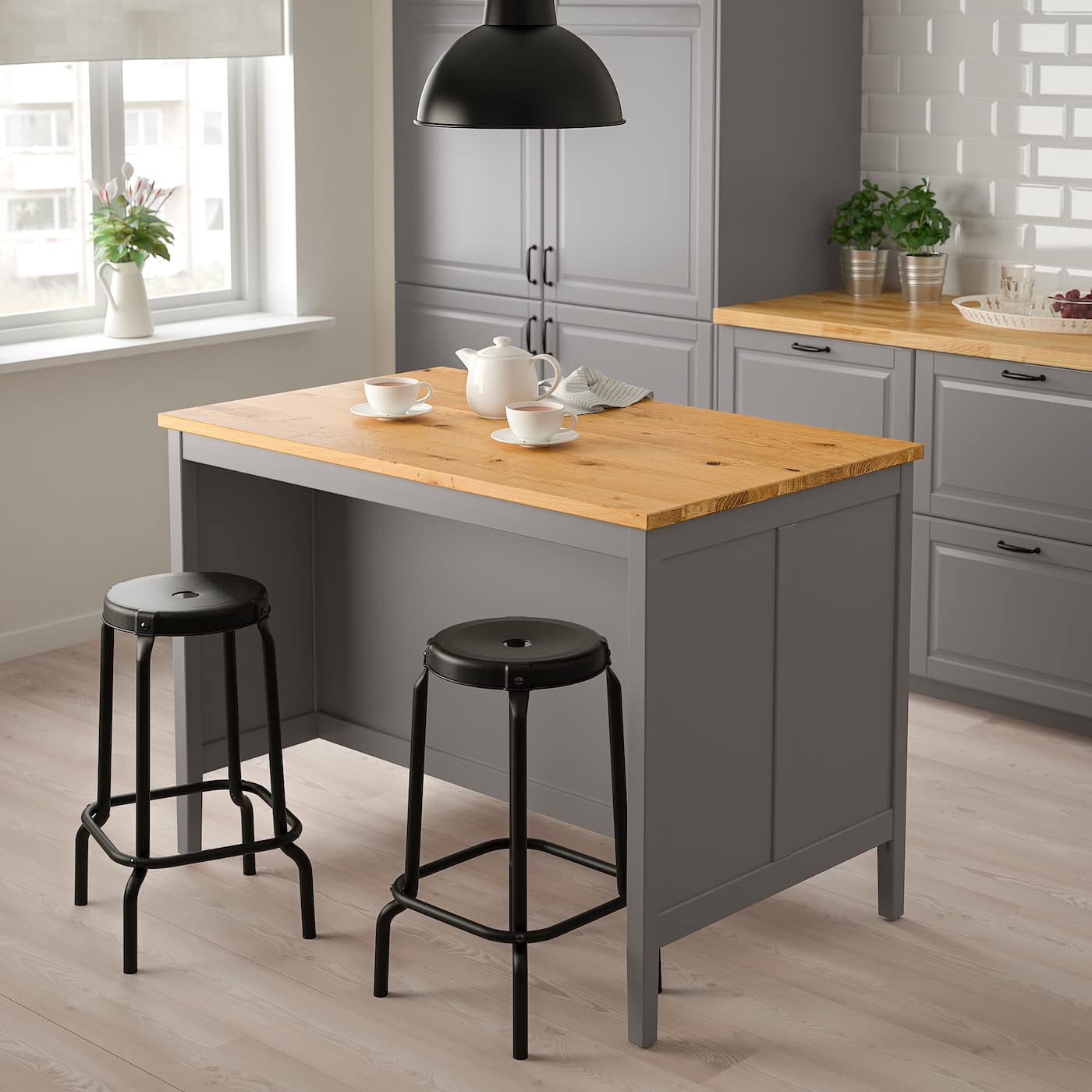 Ikea Tornviken Kitchen Island Gray Oak 49 5/8x30 3/8 803.933.72