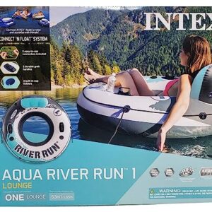 Intex River Run 53” Red Inflatable Tube (2 Pack) & Blue Inflatable Tube (2 Pack)