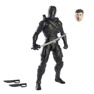 g. i. joe hasbro classified series : g.i. joe origins snake eyes action figure 16, premium 6-inch scale toy with custom package art , black