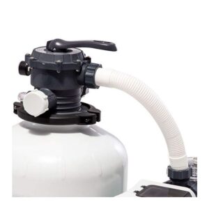 Intex Pool Sand Filter Pump w/ Automatic Timer & Replacement Hose Adapter