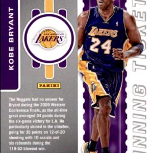 2019 Panini Contenders Winning Ticket #4 Kobe Bryant Los Angeles Lakers Basketball Card