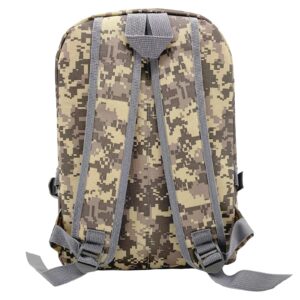 Silfrae Outdoor Camo Backpack Children Daypack for Camping Hiking (Digital Camo)