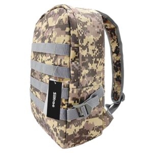 Silfrae Outdoor Camo Backpack Children Daypack for Camping Hiking (Digital Camo)