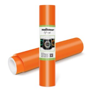 teckwrap permanent adhesive vinyl 12" x 10ft, matte orange