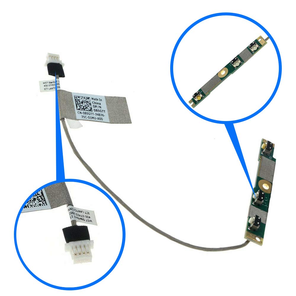 MMOBIEL Power Volume Button Switch Board Flex Cable Replacement Compatible with Dell Inspiron 15-5568 7568 7569 7778 7779 13-5386 5378 5379 5578 7375 7368 7378 Series